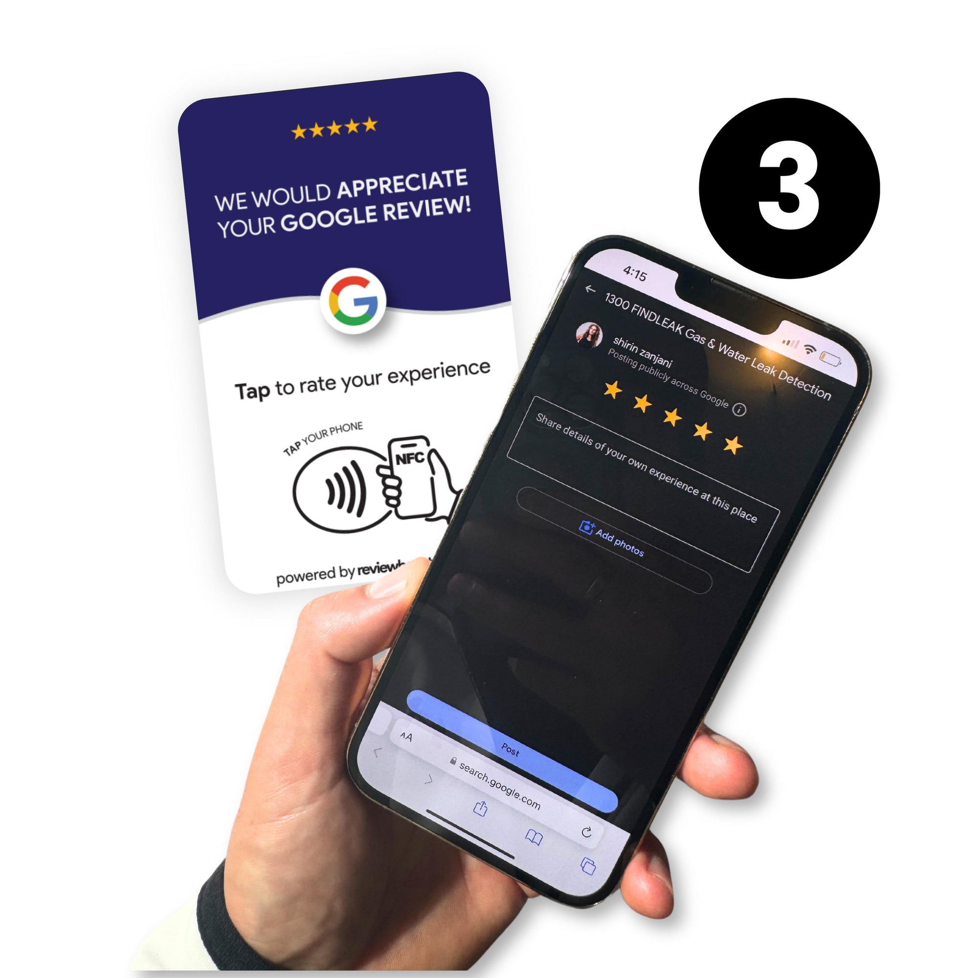 Google Review Card – ReviewBoost
