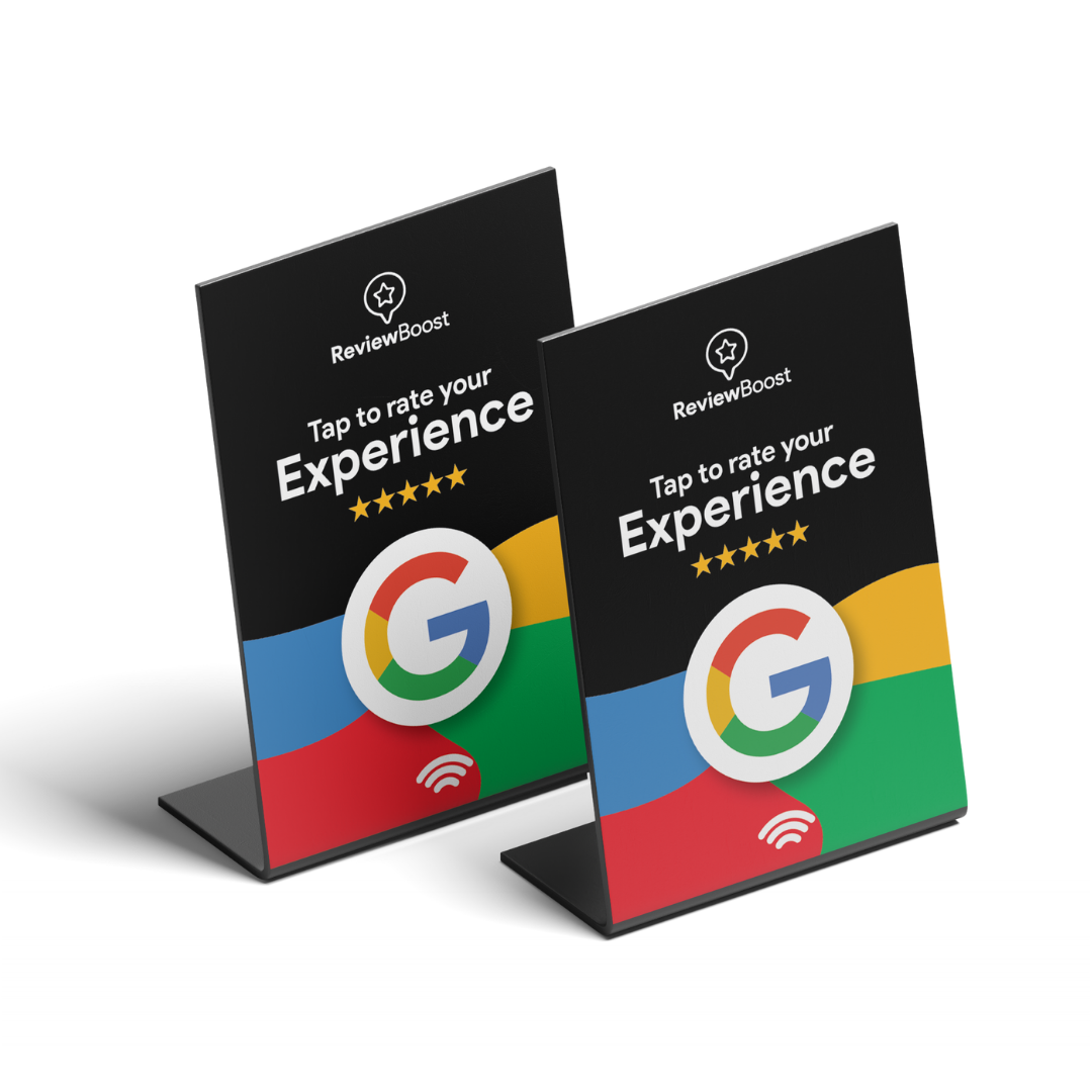 ReviewBoost® Google Reviews Stand - ReviewBoost